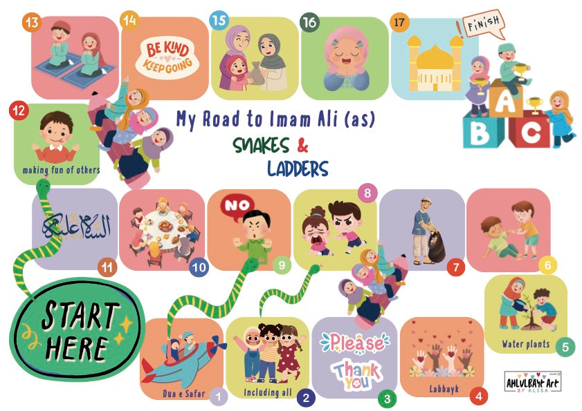 Imam Ali (AS) Game of Snake and Ladders – Shia Kids
